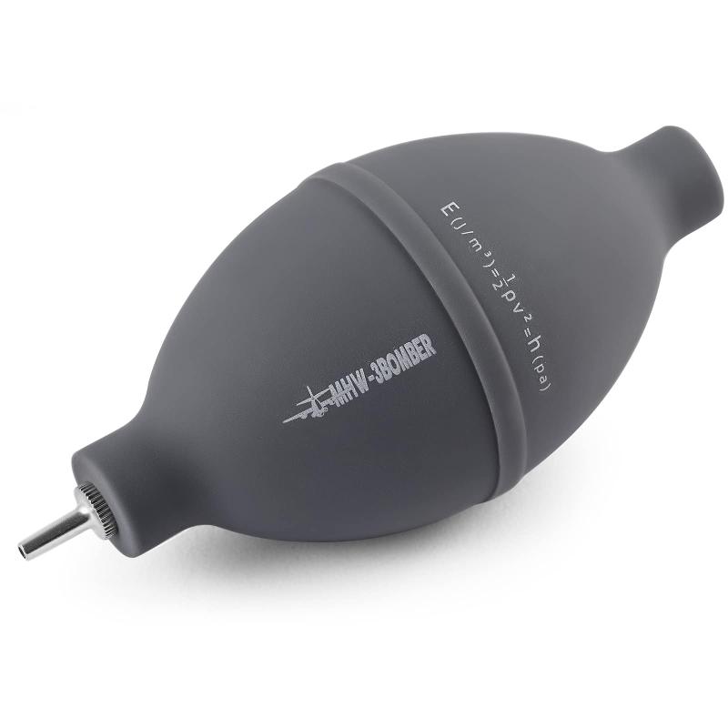 MHW-3BOMBER 強力コーヒー用ブロアー シリコン クリーニング エアダスター ジェットブロアー カメラ用ブロアー 清潔 グレー 汚れにくく