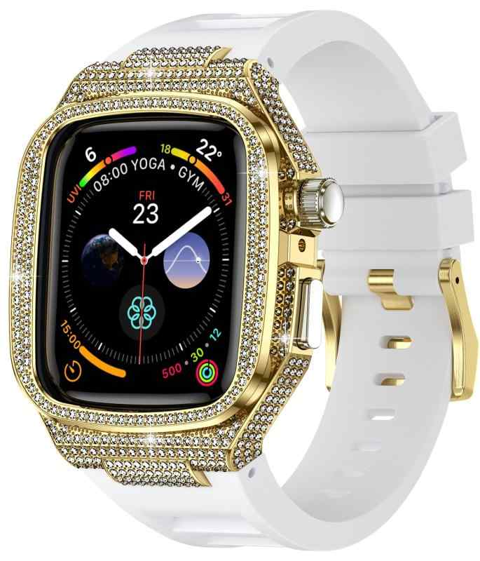 [PEIPEIJIA] 互換 Apple Watch バンド 45mm 44mm 用 Apple Watch 一体型バンド スポーツ アップルウォッチ バンド ケース一体型 Series 9 8 SE 7 6 5 4 対応 アップルウオツチ...