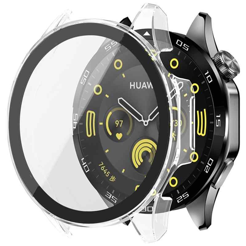 YAODLE For For HUAWEI(ファーウェイ) WATCH GT 6 46mm カバー HUAWEI WATCH GT 6 46mm ケース PC素材 カバー ガラスフィルム一体型 全面保護 二重構造 防塵 日本旭硝子材 キズ防...