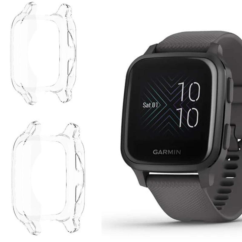 Lamshaw for Garmin Venu Sq ケース, シリコーン TPU ケース カバー 対応 GARMIN(ガーミン) Venu Sq スマートウォッチ