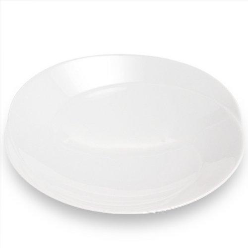 白山陶器 多用浅鉢 (約)22×4.7cm ともえ TOMOE 波佐見焼 日本製