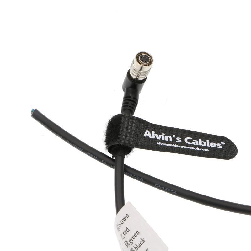 Alvin's Cables Basler TIS GigE カメラ 用の Trigger Strobe PWS ケーブル 直角 Hirose 6 pin メス to オープン エンド