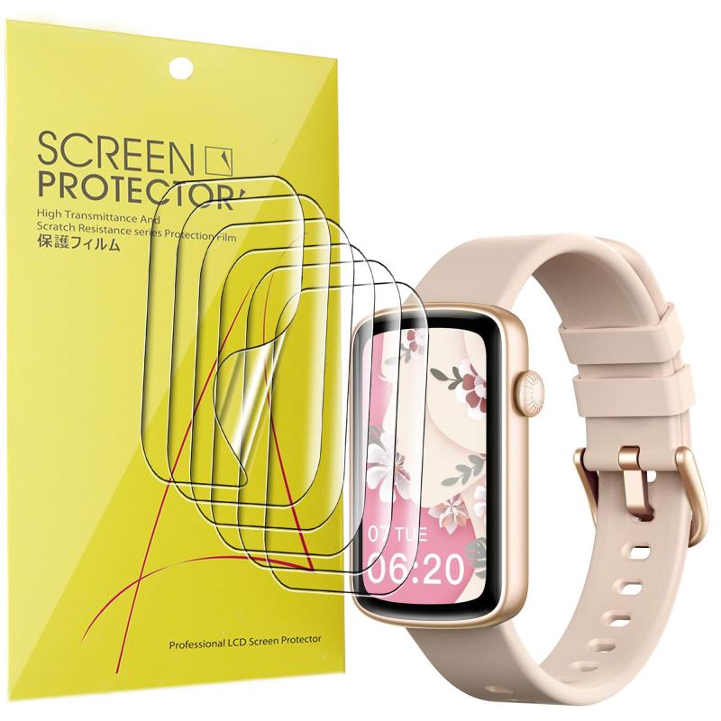 Lamshaw for SHANG WINGスマートウォッチ 保護フィルム, [6枚組] 4H硬度 TPU 保護フィルム カバー 液晶フィルム 対応 SHANG WING LYNN2 スマートウォッチ smart watch👉...