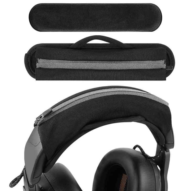 Geekria ヘッドバンドカバー + パッド セット 大型ヘッドセット アーカーゲー AKG, ジェイビーエル JBL, レイザー Razer, ゼンハイザー Sennheiser, TurtleBeach に対応 ヘッドホンパッド Ve...