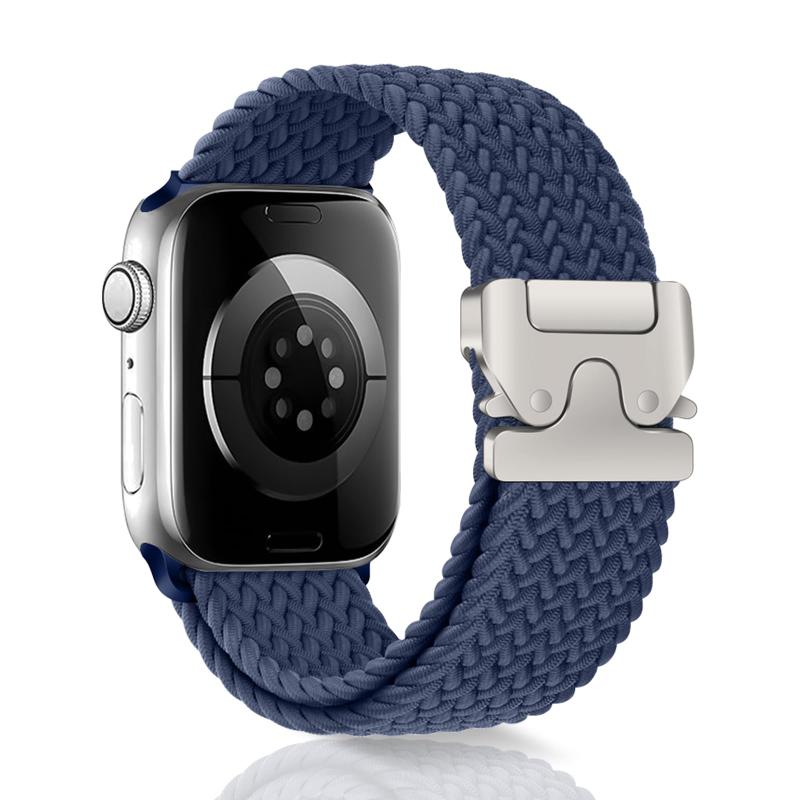 [CeiBand] コンパチブル Apple Watch バンド 38/40/41/42/44/45/46/49mm 対応 アップルウォッチバンド 腕時計バンド パラシュートスタイルのバックル 時計バンド 弾力性 ベルト ナイロン 編み込み...