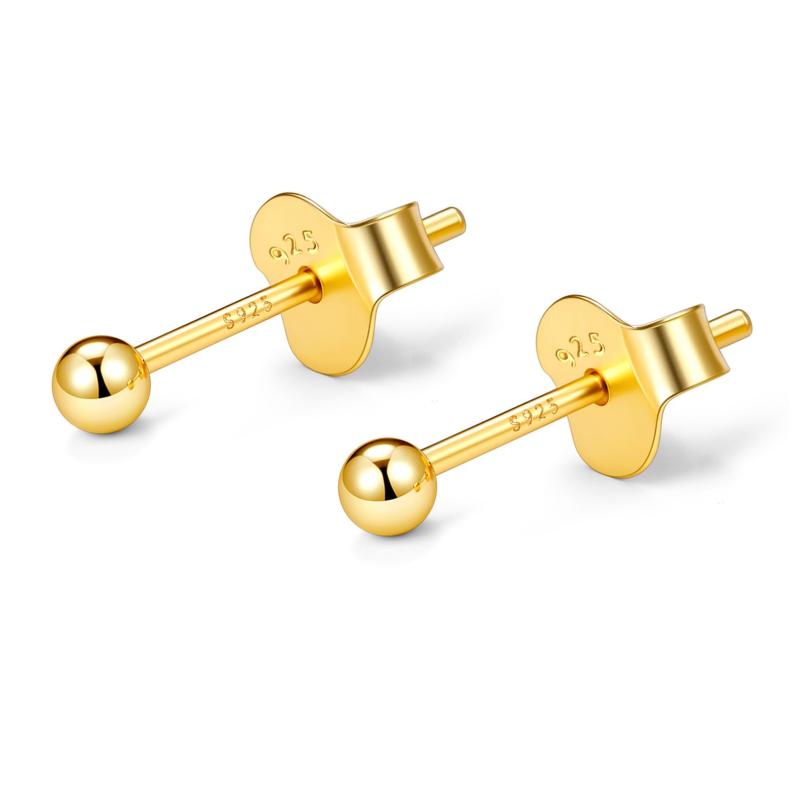 [Silvora] シルバー925 ピアス レディース つけっぱなし ボールピアス メンズ 金属アレルギー対応 丸玉 アクセサリー[丸玉ピアス] シンプルな定番のボールピアス。上質な丸玉ピアスはファーストピアスやセカンドピアスとしても最適で...