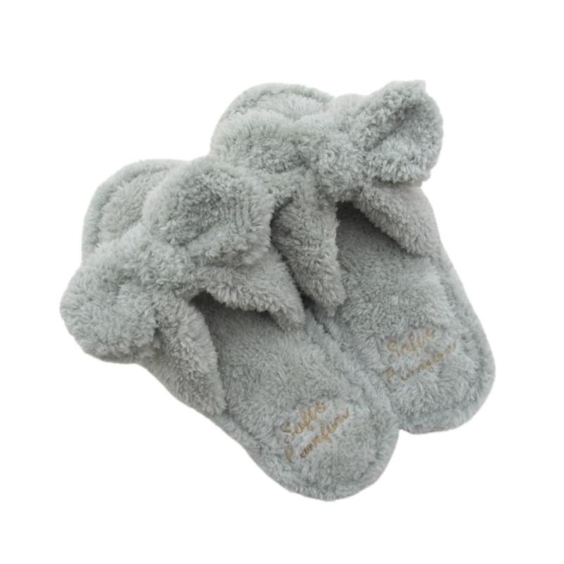 [YourKit] 洗える スリッパ 可愛い かわいい おしゃれ もこもこ リボン ルームシューズ レディース タオル地 清潔【何度も洗えて清潔・衛生的】タオル生地だから洗濯可能汚れてもすぐに手洗いすれば、いつでも清潔・衛生的に使えるルーム...