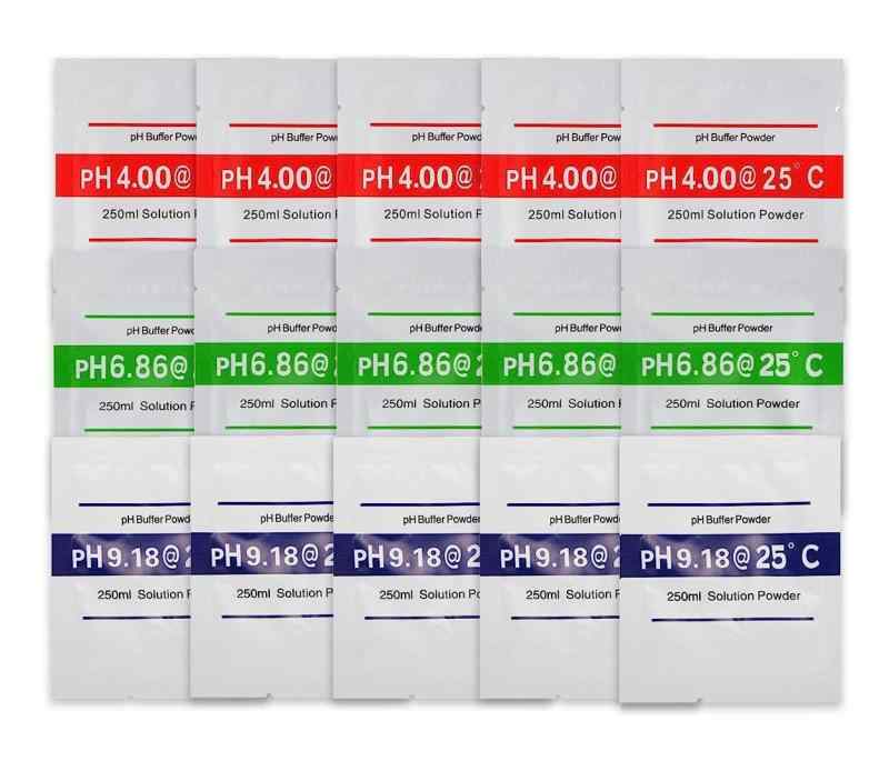 MMK SCIENTIFIC 「01版」PH緩衝剤 15パック入り PH校正粉末 熱帯魚飼育 水槽 水耕栽培など用 3種類×5パック 4.00PH/6.86PH/9.18PH校正粉末