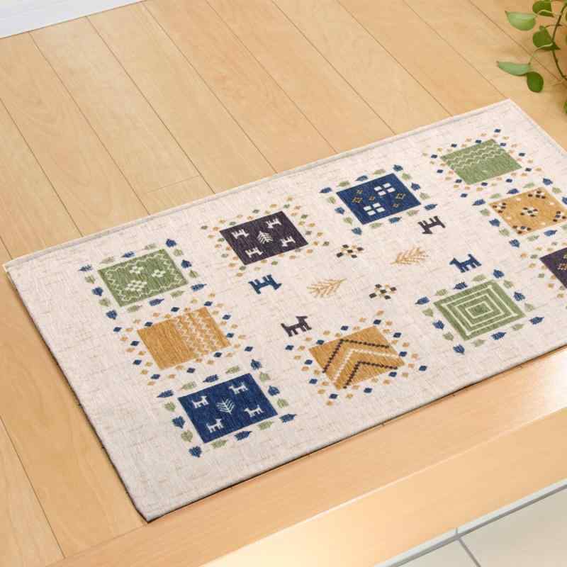 イケヒコ・コーポレーション 玄関マット ギャベル ギャベ柄 洗える マット