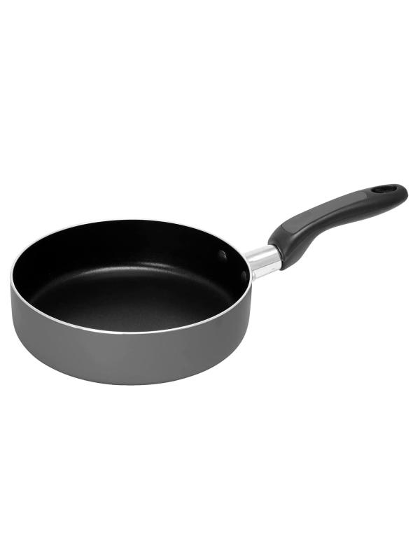ストリックスデザイン フライパン ガス火専用 14cm グレー シンプル ミニ コンパクト SA-151