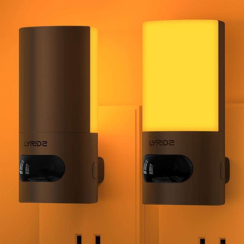 Lyridz センサーライト 室内 300°回転可 足元灯 人感センサーライト コンセント