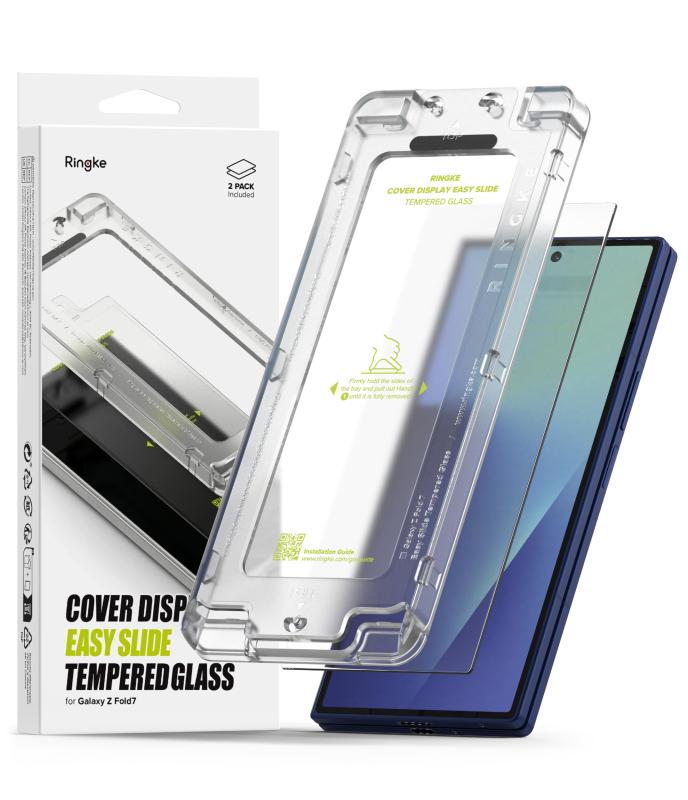 【Ringke】Galaxy Z Fold 7 ガラスフィルム COVER DISPLAY EASY SLIDE TEMPERED GLASS 硬度9H 画面保護 全面保護 液晶保護 保護ガラス 強化ガラス Galaxy Z Fold7 ギ...