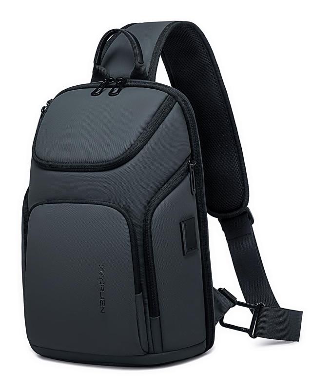 [FENRUIEN] ボディバッグ ショルダーバッグ 大容量 11インチiPad収納可能 肩掛けバッグ USBポート付き ワンショルダーバッグ メンズ 多層収納 斜めがけバッグ ハイキング用デイパック カジュア
