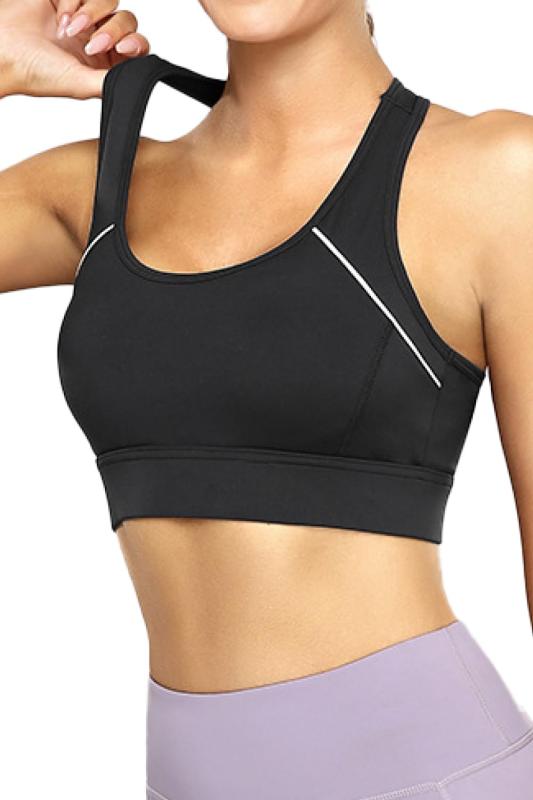 [necker] スポーツブラ スポブラ スポーツブラジャー 【 揺れない 安定ホールド×後ろホックで着脱簡単】一体型カップ 速乾 ヨガ ブラ ブラトップ ランニング トレーニング【激しい動きでも揺れない安心設計】 胸全体をしっかり包み込む...