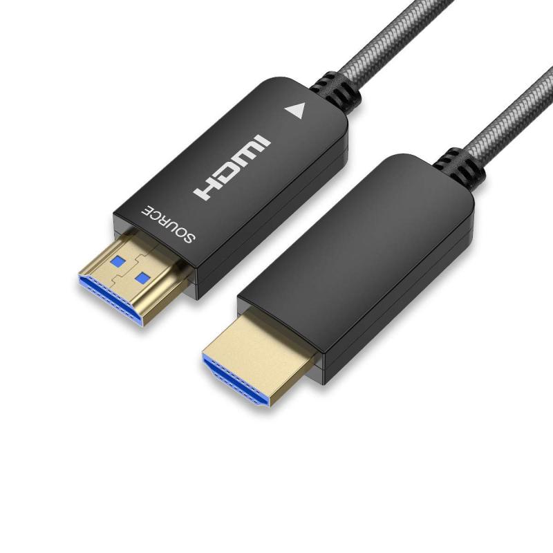 光ファイバー HDMI ケーブル, UGOMI PET 網 ファイバーHDMI 4K60HZ 光速 HDMI2.0b サポート18Gbps, ARC, Dolby Vision, 3D, HDCP2.2, HDR10, CEC/EDID, ...