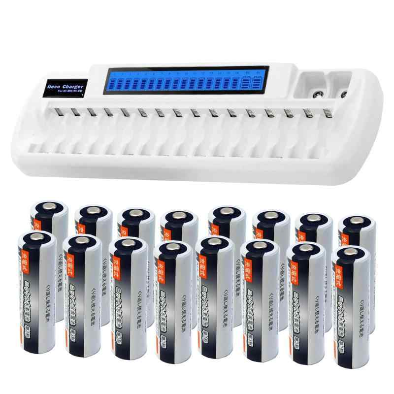 【急速充電/LCDモニタ対応】急速充電器 充電池 充電式電池 単3形 単4形 最大16本同時充電可能 単三形 単四形 ニッケル水素 ニカド対応 VIP-1680C【最大16本同時充電】単3形と単4形の充電式電池を最大16本同時に充電できる充...