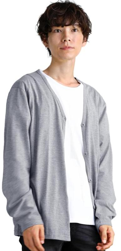 [SWANUNION] カーディガン メンズ 長袖 薄手 ロング 無地 羽織 大きいサイズ トップス アウター スリム BIG f280-284-va1オールシーズン、大活躍間違いなしのカーディガンメインとしても、インナーとしても使える着回...