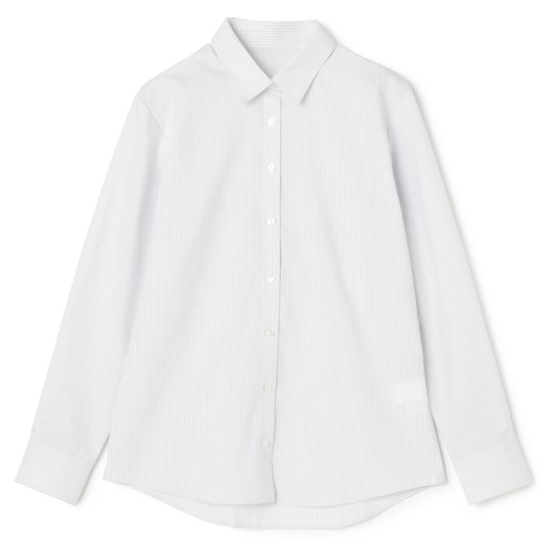 AOKI(アオキ) ワイシャツお手入れ簡単ノンアイロン ソフトタッチ 洗える シャツ トップスレディースSIZE:11 ゆき丈:76cm ネック:38cm 身幅:50cmSIZE:13 ゆき丈:77cm ネック:39cm 身幅:51cmSI...