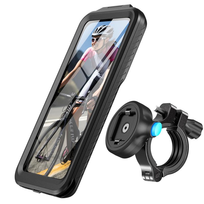 SPORTLINK 自転車 スマホ ホルダー 防水 バイク スマートフォンバイク用 携帯ホルダー 自転車用 バイク用 スマホホルダー 超高感度スクリーン GPSナビ 360度回転 高安定性 強力固定 脱落防止 簡