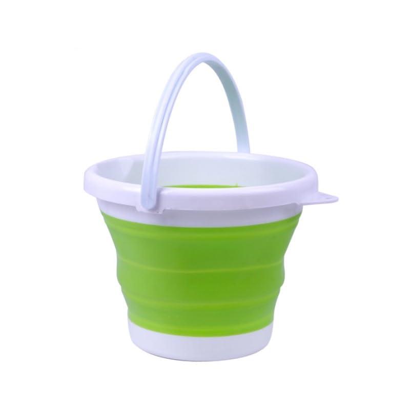 PP + TPE 折りたたみ ソフトバケツ ポータブル 旅行用 飲料ボトル キャンプ ハイキング 釣り 水泳 サーフィン に最適 ブルー オレンジ グリーン グレー折りたたみ式デザイン: このソフトバケツは折りたたむと薄くてコンパクトになり...