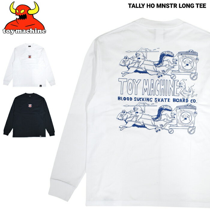 トイマシーン TOY MACHINE ロンT TALLY HO MNSTR LONG TEE 長袖 Tシャツ カットソー TMFELT11 日本正規代理店商品 サイズ（平置cm） Mサイズ　着丈70cm 身幅54cm 袖丈(肩上から)61c...
