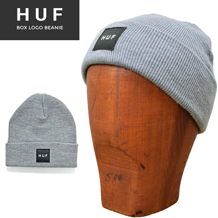 HUF (ハフ) ビーニー BOX LOGO BEANIE ニットキャップ 帽子 ニット帽 アメリカ直営店買付の本物/正規品 サイズ（平置cm） ONESIZE(約縦20cm×横20cm/伸縮性あり) ※当店平置きにて採寸しております為、多...