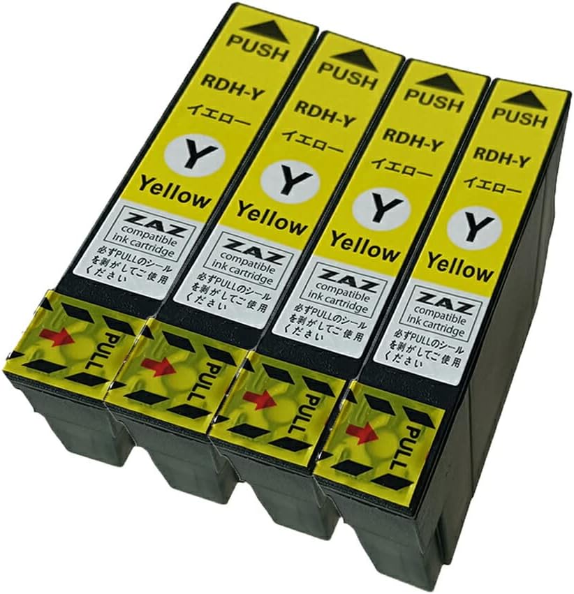 ◆セット内容◆ RDH-Y ×4本セット ◆対応機種◆ エプソン (EPSON) PX-048A PX-049A ◆備考◆ ・ICチップ搭載でインクの残量表示が可能です。 [国際品質基準] 弊社の互換インクは 国際規格ISO14001 IS...