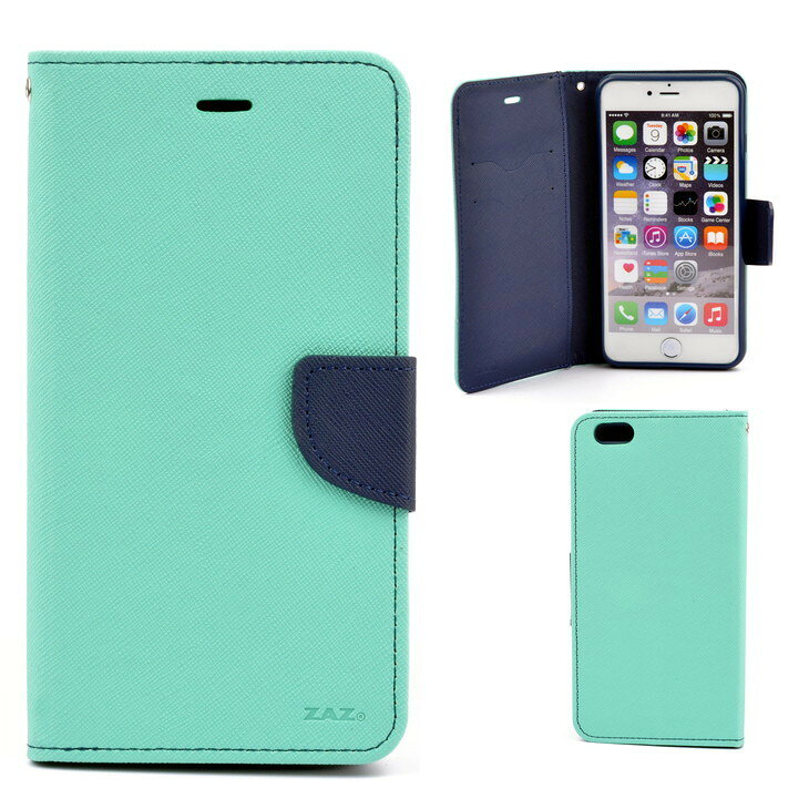 対応機種：iPhone6　Plus / iPhone 6s PLUS　5.5インチ ZAZ ブランドオリジナルロゴ正規品 〔材質〕ケース表面：PUレザー　端末固定部：柔軟性に優れたTPU素材 〔機能〕無段階スタンド機能、ストラップホール付き...