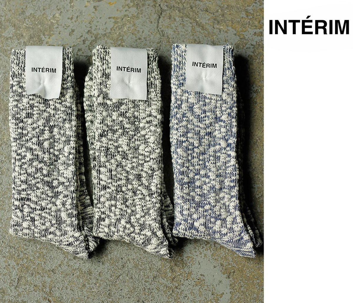 メーカー希望小売価格はメーカーカタログに基づいて掲載していますインテリム INTERIM スラブ コットン ヘザー ソックス SLUB COTTON HEATHER SOCKS (IT26S347) MADE IN JAPAN 商品説明 ア...