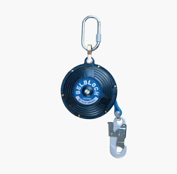 商品情報品名ベルブロック仕様●型番：BB-60-SN●ベルト：幅18mm×長さ約5.7m●落下衝撃荷重：約5.7kN●寸法：（縦×横×厚さ）182mm×162mm×67mm●重さ：約1.4kg※付属品：カラビナ　引き寄せロープ藤井電工 ツヨ...