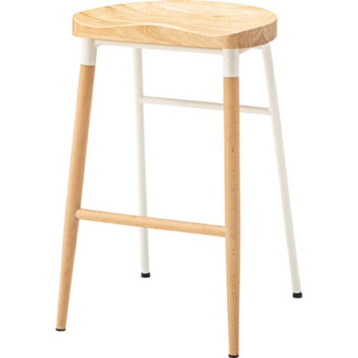 商品情報メーカー東谷商品名ハイスツール型番CL-509WH仕様サイズ　W41.5×D42×H65(cm)静的耐荷重：80kg商品重量：5kg材質：天然木(ラバーウッド) ラッカー塗装・スチール(粉体塗装)※組立品※組立時間約20分※付属工具...