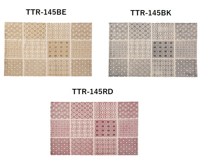 商品情報メーカー東谷型番　/　カラーTTR-145BE　/　ベージュTTR-145BK　/　ブラックTTR-145RD　/　レッド仕様サイズ　約W90×D130(cm)材質　コットン※裏面：スベリ止め加工JANコードTTR-145BE：49...