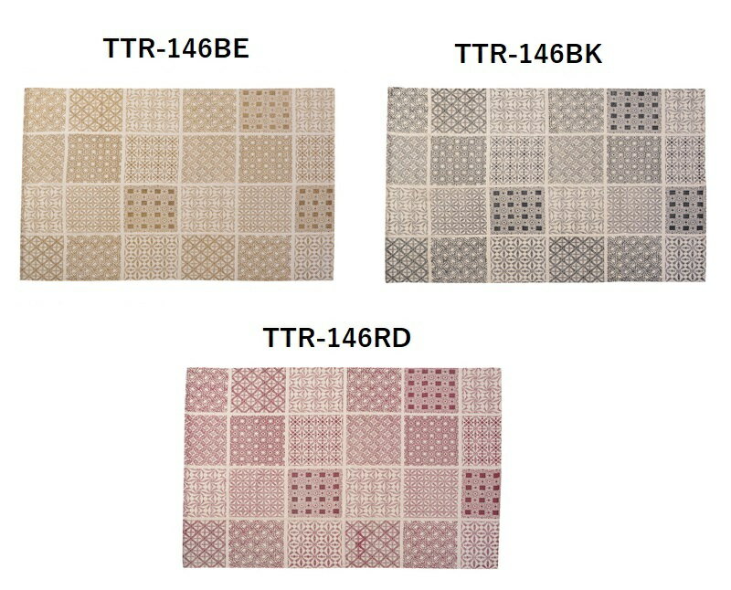 商品情報メーカー東谷型番　/　カラーTTR-146BE　/　ベージュTTR-146RD　/　レッド仕様サイズ　約W130×D190(cm)材質　コットン※裏面：スベリ止め加工JANコードTTR-146BE：4985155195534 TTR...