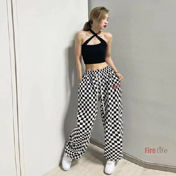 ダンスパンツ レディース ロングパンツ チェッカー柄 jazz hiphop ヒップホップ K-POP 運動 S~2XLロングパンツ チェッカー柄 jazz hiphop ヒップホップ5商品情報素材/材質ポリエステル注意1、モニターの発色具...