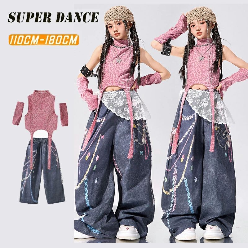 キッズダンス衣装 セットアップ ダンクトップ デニムパンツ レイヤード ヒップホップ Tシャツ ダンス 衣装 子供服キッ キッズダンス衣装 ダンクトップ ヒップホップ Tシャツ パンツメーカー希望小売価格はメーカーカタログに基づいて掲載しています