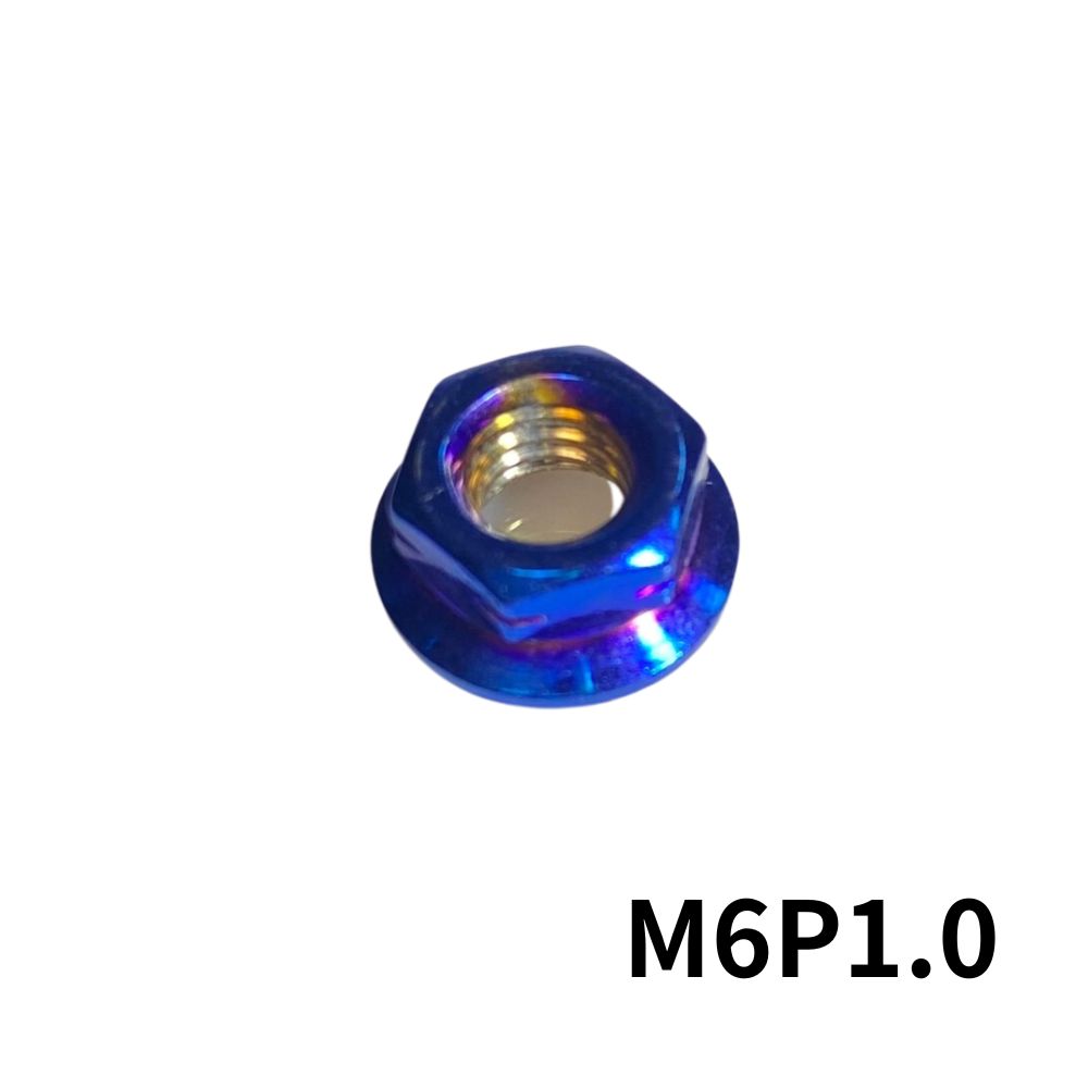 Item Information 商品説明 フラット/ロックナットタイプ ステンレス 焼きチタンカラー 3個セットです。 種類 ・ロックナットタイプ 六角ナットとワッシャーの代わりにフランジナットを使用することによってワッシャーを組み込む手...