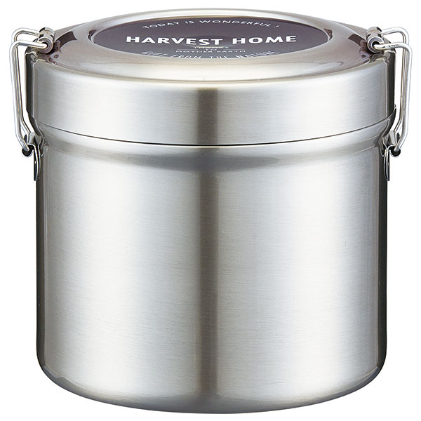 丸い形のステンレス製ランチボックスです。 男性も女性も持てるシンプルでスタイリッシュなデザイン！ 本体は真空二重構造のため、保温・保冷効果が抜群。 学校やアウトドアなどレンジの無い環境でも温かいごはんや麺をどんぶりスタイルで楽しめます。 中...