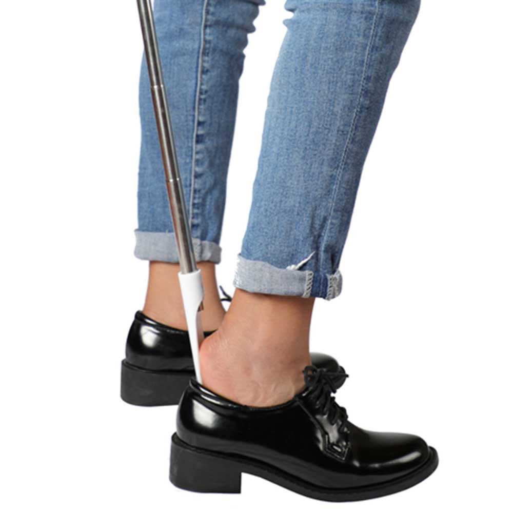 伸縮性靴べら 伸縮 靴ベラ 伸びる 1本 18-92cm ステンレス 軽量 最短約18cm 最長約92cm シューホーン ロング ショート 玄関 靴ケア シューケア くつべら 携帯商品説明伸縮性靴べら 伸縮 靴ベラ 伸びる 1本 18-92...