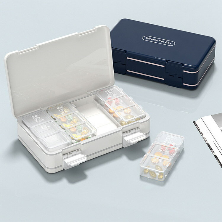 ピルケース 抗菌防湿 大容量防湿性に優れ、中身がこぼれにくい構造なのもうれしいポイント透明なデザイン中身が見える片手で開閉が可能外出先や旅行先など様々なシーンで活躍サイズFサイズについての説明サイズ：5*11*17.5cm素材プラスチック色...