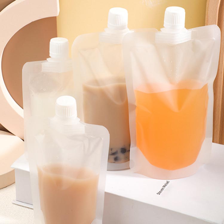 【100枚入り / 蓋付】【30ml 50ml 100ml 150ml 200ml 250ml 300ml 380ml 500ml スタンドパック】瓶やプラスチック容器よりもっと手軽に！簡単便利なキャップ付きの規格袋です。温＆冷OK！沸騰し...