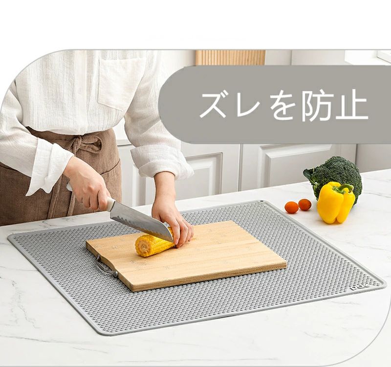 イメージ画像は環境光の影響によりカラーが異なって見える場合がございます。サイズの測り方はスタッフ間で統一しておりますが、若干の誤差が生じる場合がございます。商品情報製品名称シリコンマットサイズS:30*40CM,M:45*65CM,L:60...