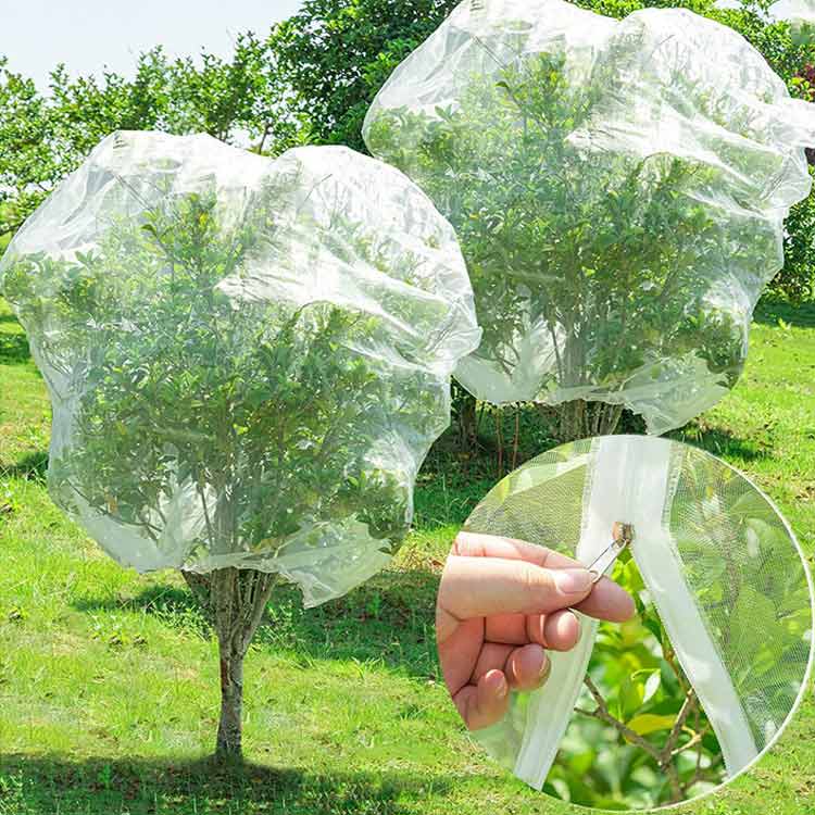 ファスナー式！ご家庭の果樹に1本づつすっぽりかぶせて防鳥、防虫に【高品質材質】丈夫で衝撃に強いだけでなく、耐熱、耐寒性に優れているPE素材を使用。【通気性をキープしながら害虫侵入防止】メッシュ構造で通気性があり、熱をこもらせず植物の健康な状...