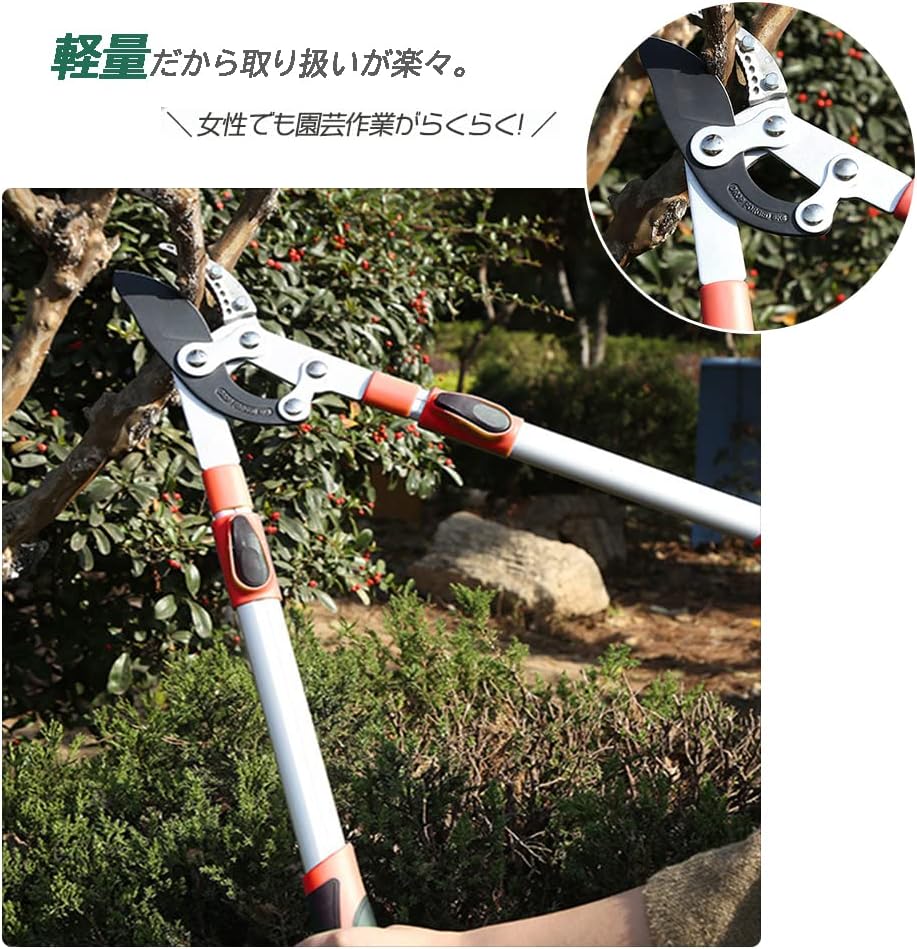 【高品質のスチール製】高炭素SK5鋼で作られた高品質のブレードで、折れにくいです。ブレードは錆びにくいテフロン防錆コーティングを施し、通常のスプリングよりも長寿命で高品質同心スプリングを採用しています。 使用の安全性、人間工学および環境への...