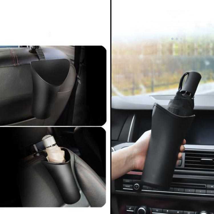 車のドリンクホルダーに取付けできる車内用アンブレラホルダーです。環境に優しい素材を使用しており、丈夫で耐久性がある。ゴミ入れにも対応し、車内空間を有効活用する。防水仕様なので、濡れた傘を入れても車内が濡れにくい。フックが付いて、車のヘッドレ...