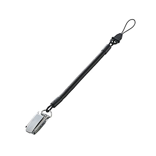 70cmブラック/70cm/P-STCM70BK・Size:70cm・パッケージ個数:1・サイズ:0.7m・色:ブラック・ズボンのポケットに装着してスマートフォンの落下を防ぐ、クリップストラップ・バネの力が弱まることなく、高い耐久性を実現し...