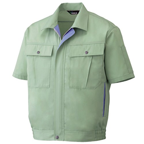 ビジネスライトグリーン/2L/GS566・Size:2LColor:ライトグリーン・パッケージ個数:1・[素材] ポリエステル65％、綿35％、サマーツイル（薄地）　●ファスナー/樹脂・引手金属　●ドットボタン/樹脂（前立て、胸ポケット）・...