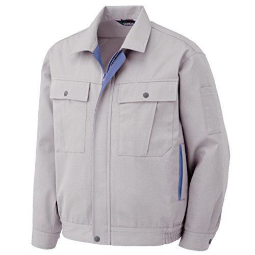 ビジネスシルバーグレー/SS/GS2561・Size:SSColor:シルバーグレー・パッケージ個数:1・[素材] ポリエステル65％、綿35％、サマーツイル（薄地）　●ファスナー/樹脂・引手金属　●ドットボタン/樹脂（前立て、胸ポケット）...