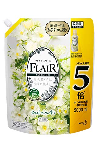 ホワイト&ブーケ-/2リットル (x 1)/-・パッケージ個数:1・商品サイズ (幅×奥行×高さ) :25.5×13.9×31.5・内容量:2000ml・ブラント名:フレアフレグランス・メーカー名: 花王・商品の重量: 2.05kilogr...