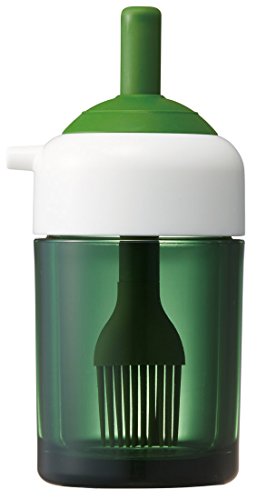 グリーン/150 ml/TW12B-A・パッケージ個数:1・サイズ:直径6.2×高さ13.9cm・素材・材質:本体・フタ=メタクリル樹脂 パッキン・プッシュボタン・ブラシ=シリコーンゴム 芯材=ポリプロピレン・生産国:日本(本体・フタ以外=...