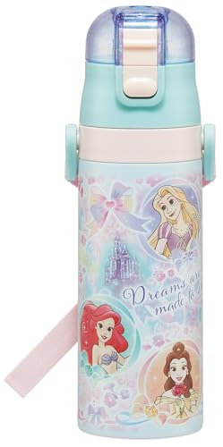 プリンセス・キャラクター・スタイル直飲み470ml/470 ml/SDC469009・パッケージ個数:1・サイズ：径6.8×高23cm・材質：ステンレス鋼、キャップ：PET、フタ：ポリプロピレン、パッキン：シリコーンゴム、底板：熱可塑性エラ...